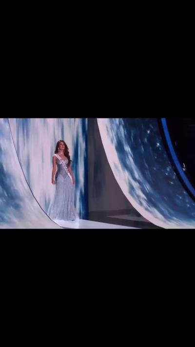 Inspiring Evening Gown Performance by Miss Universe Bahrain Lujane Yacoub